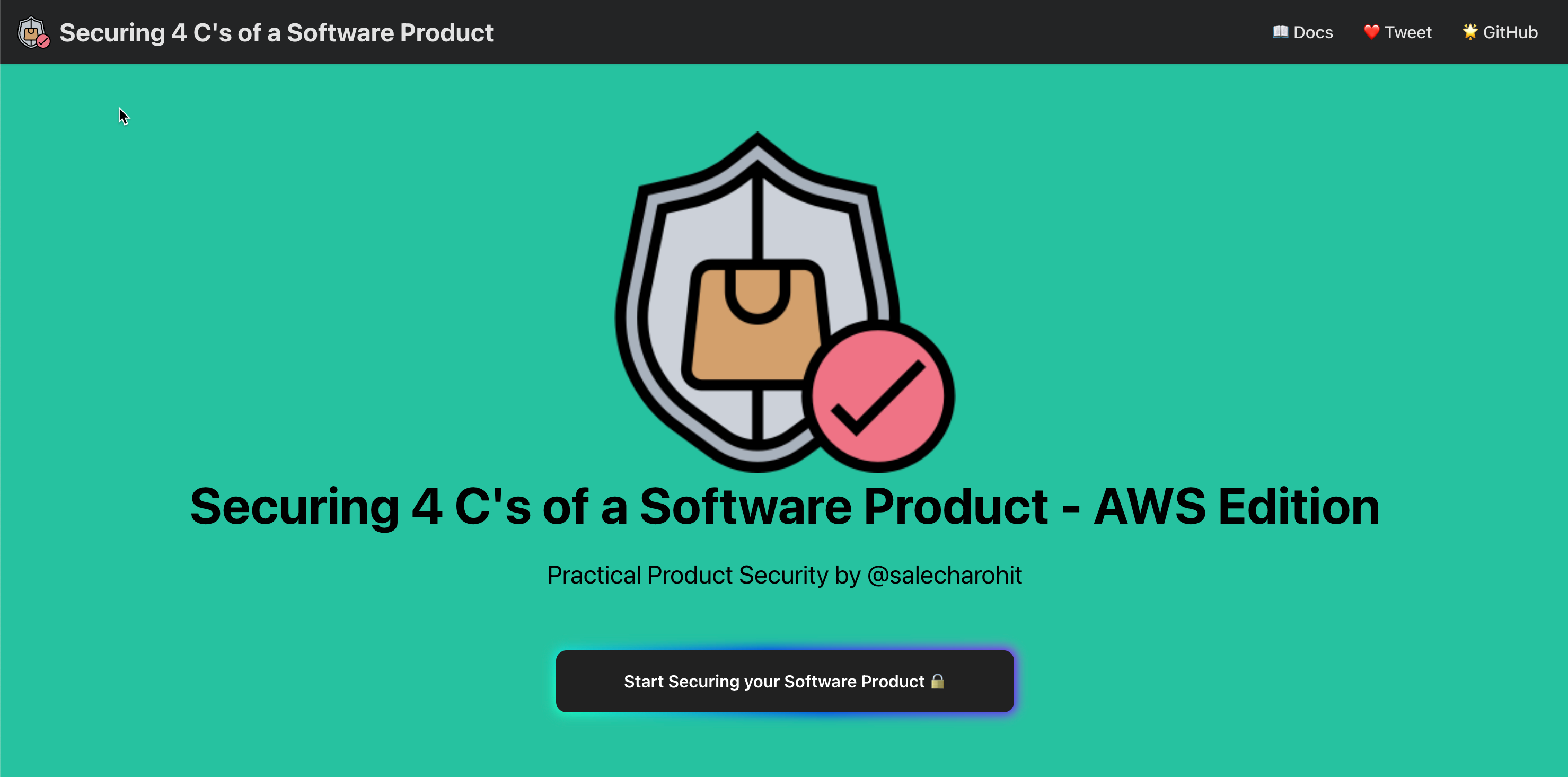 Securing 4 C's of a Software Product - AWS Edition | Rohit Salecha